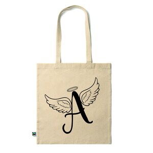 Angel Wings Monogram Alphabet SVG, PNG, PDF, Monogram Frame Alphabet ...
