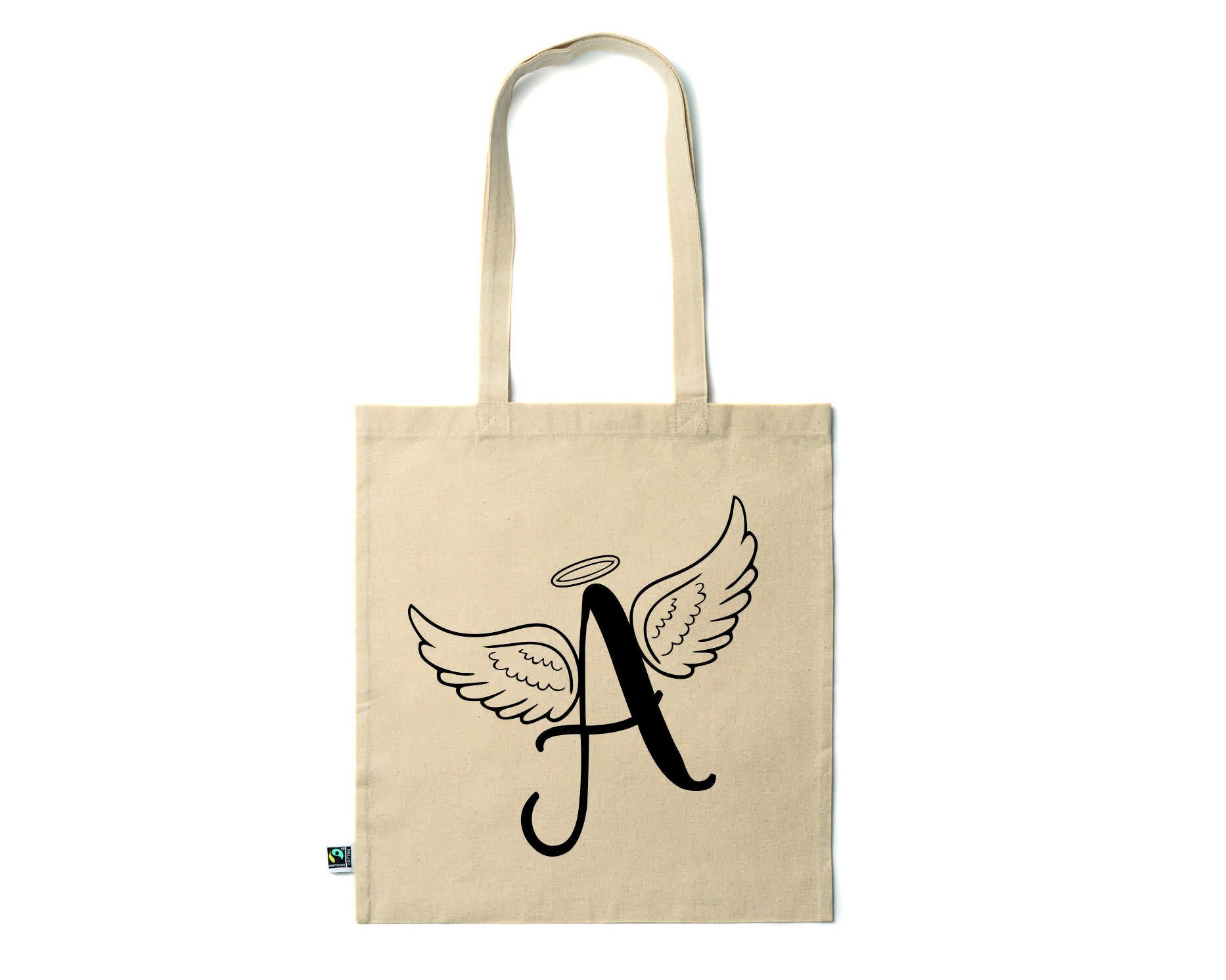 Angel Wings Monogram Alphabet SVG, PNG, PDF, Monogram Frame Alphabet ...