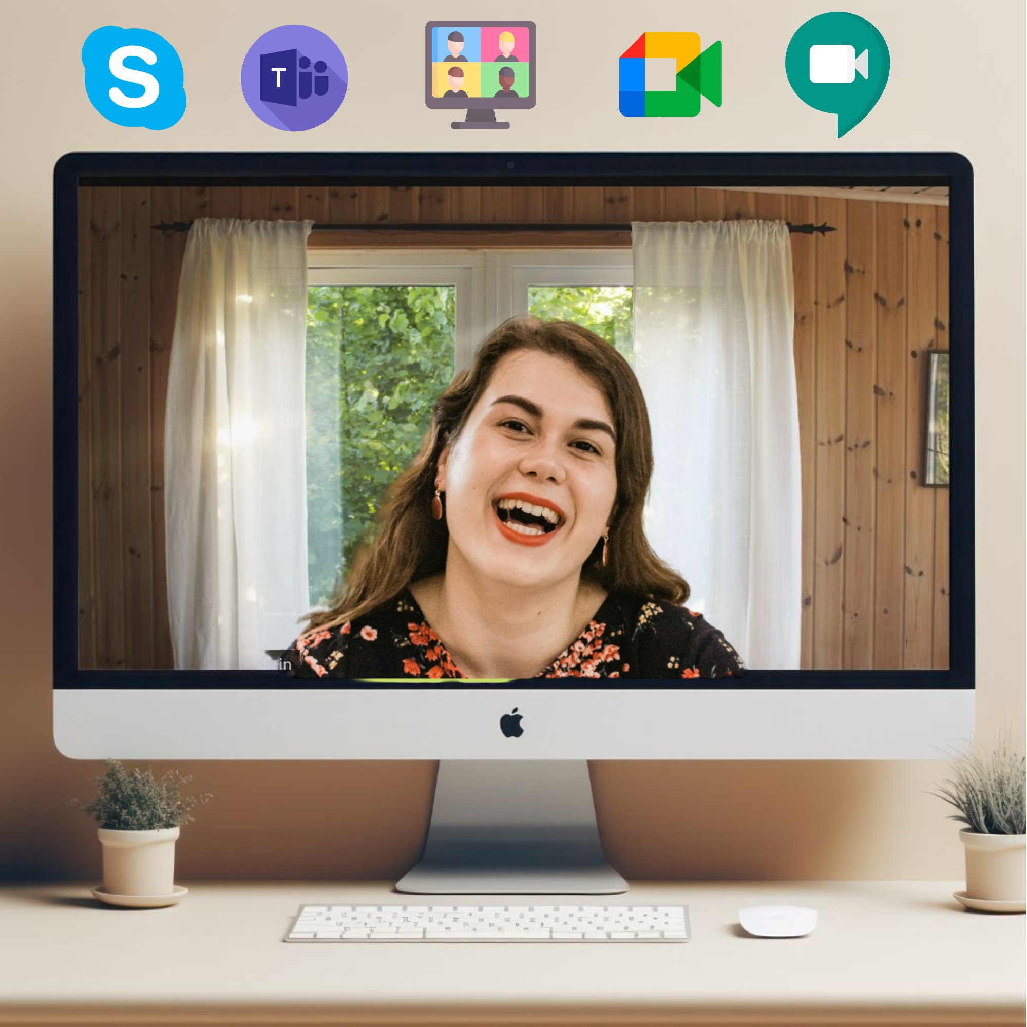 Window Virtual Background , Zoom Call Backdrop , Neutral Background ...