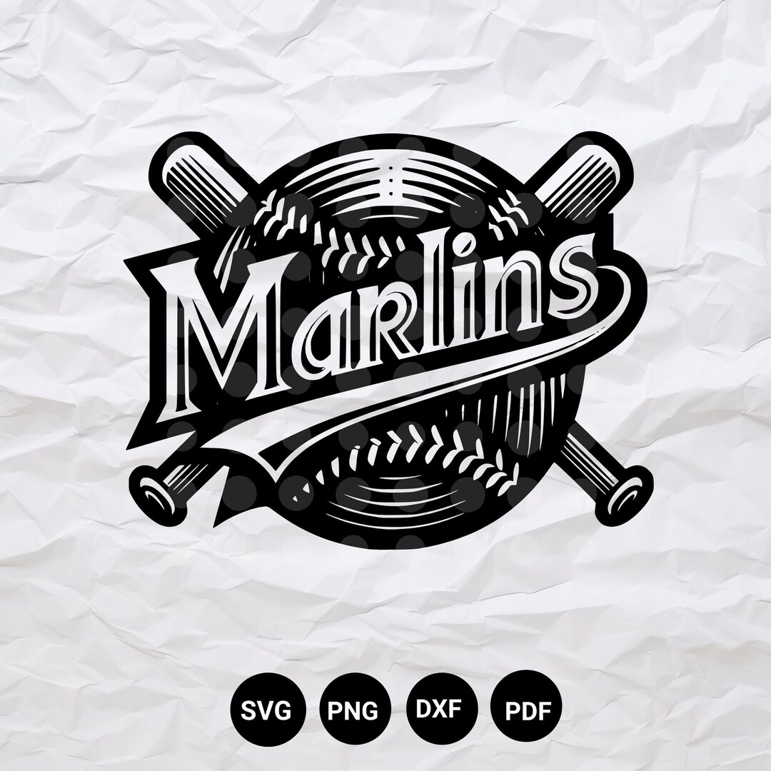 Marlins Svg , Baseball Logo Design , Baseball Mom Svg for Cricut Files ...