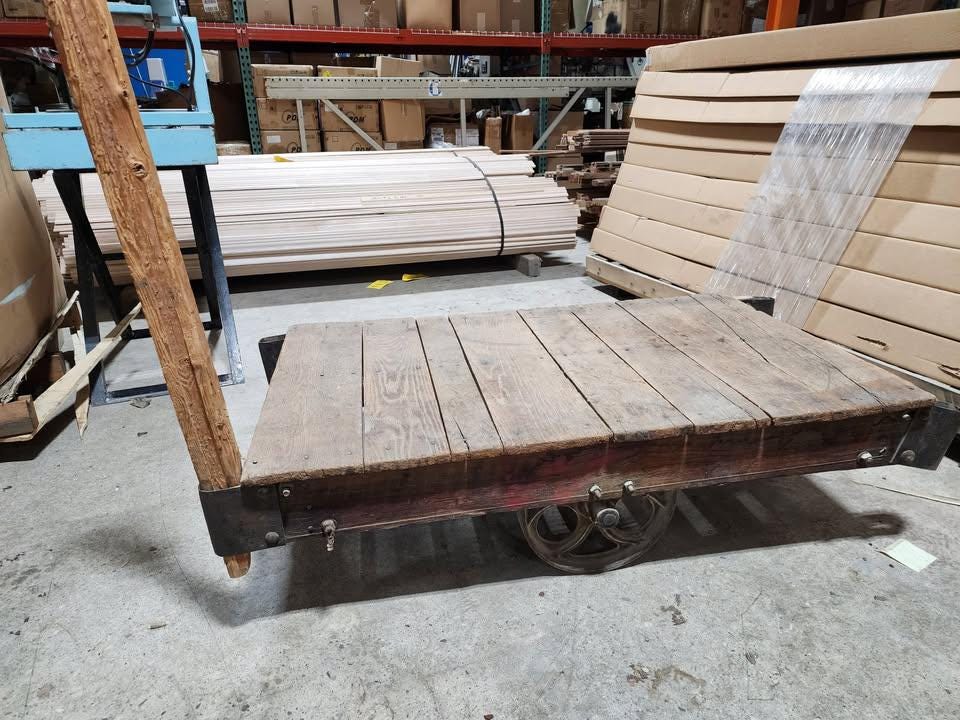 Vintage Industrial Heavy Duty Rail Carts (1900-1950) **will Required ...