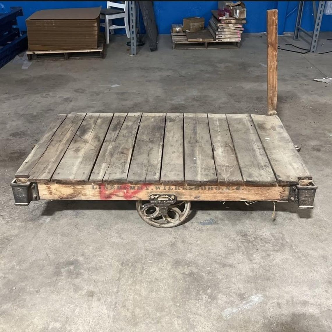 Vintage Industrial Heavy Duty Rail Carts (1900-1950) **will Required ...