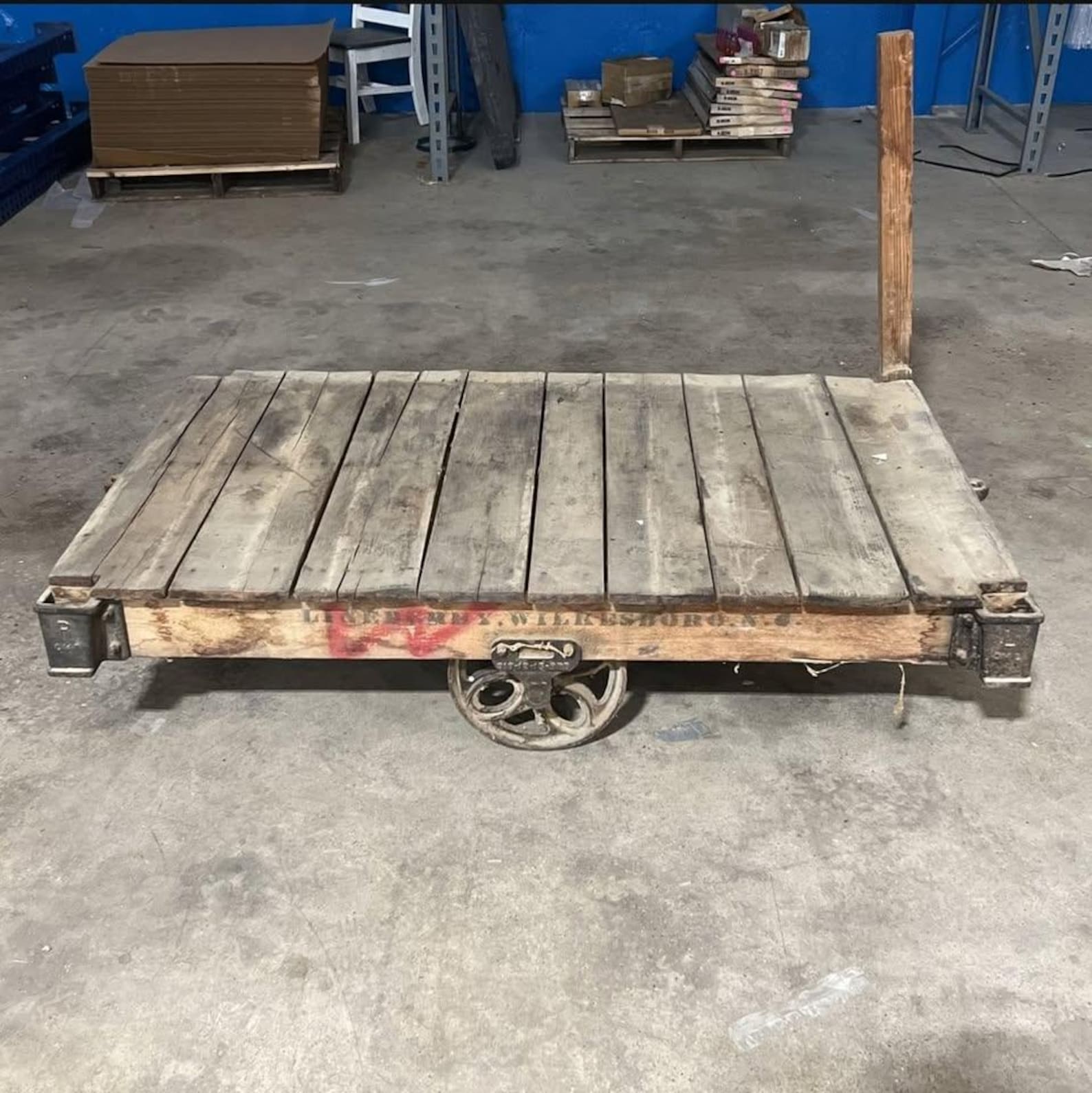 Vintage Industrial Heavy Duty Rail Carts (1900-1950) **will Required ...