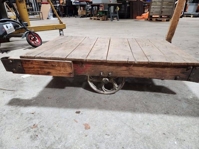 Vintage Industrial Heavy Duty Rail Carts (1900-1950) **will Required ...