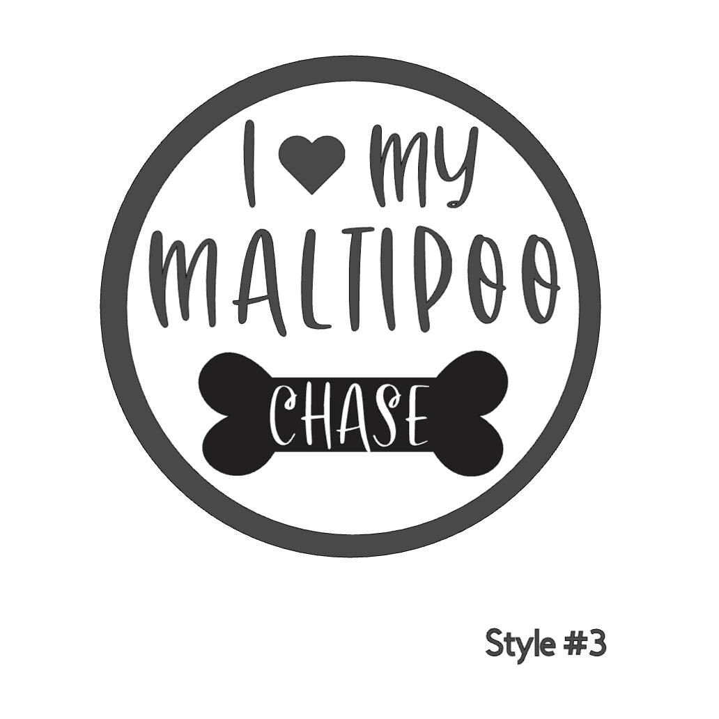 Custom Dog Vinyl Car Decal - Etsy
