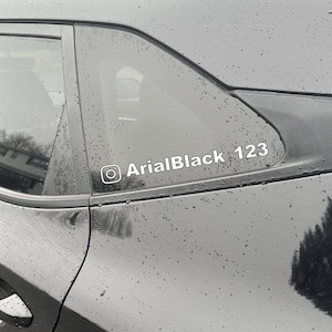 Custom Instagram Car Vinyl Decal - Etsy