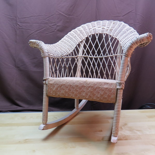 Antique Wicker Rocking Chairs - Etsy