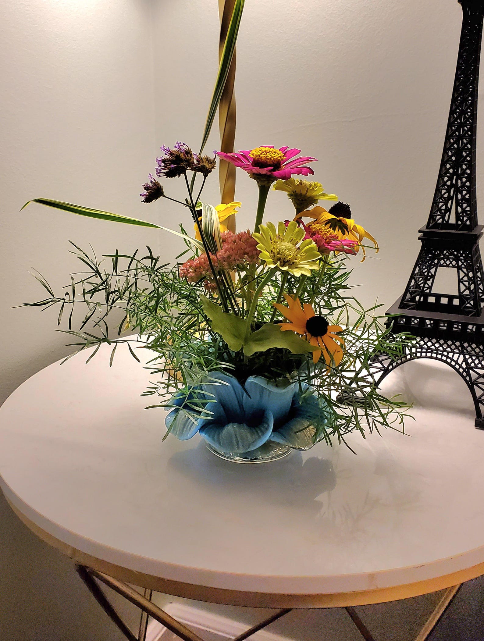 Art Glass Vase Artist Carole Stupell Vase Vintage Glass Flower Vintage ...