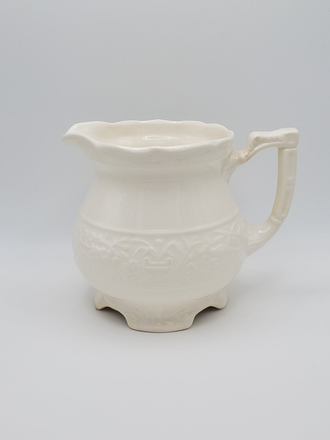 Mount Clemens Pottery Vase - Ironstone Flower Vase - Fresh Flower ...