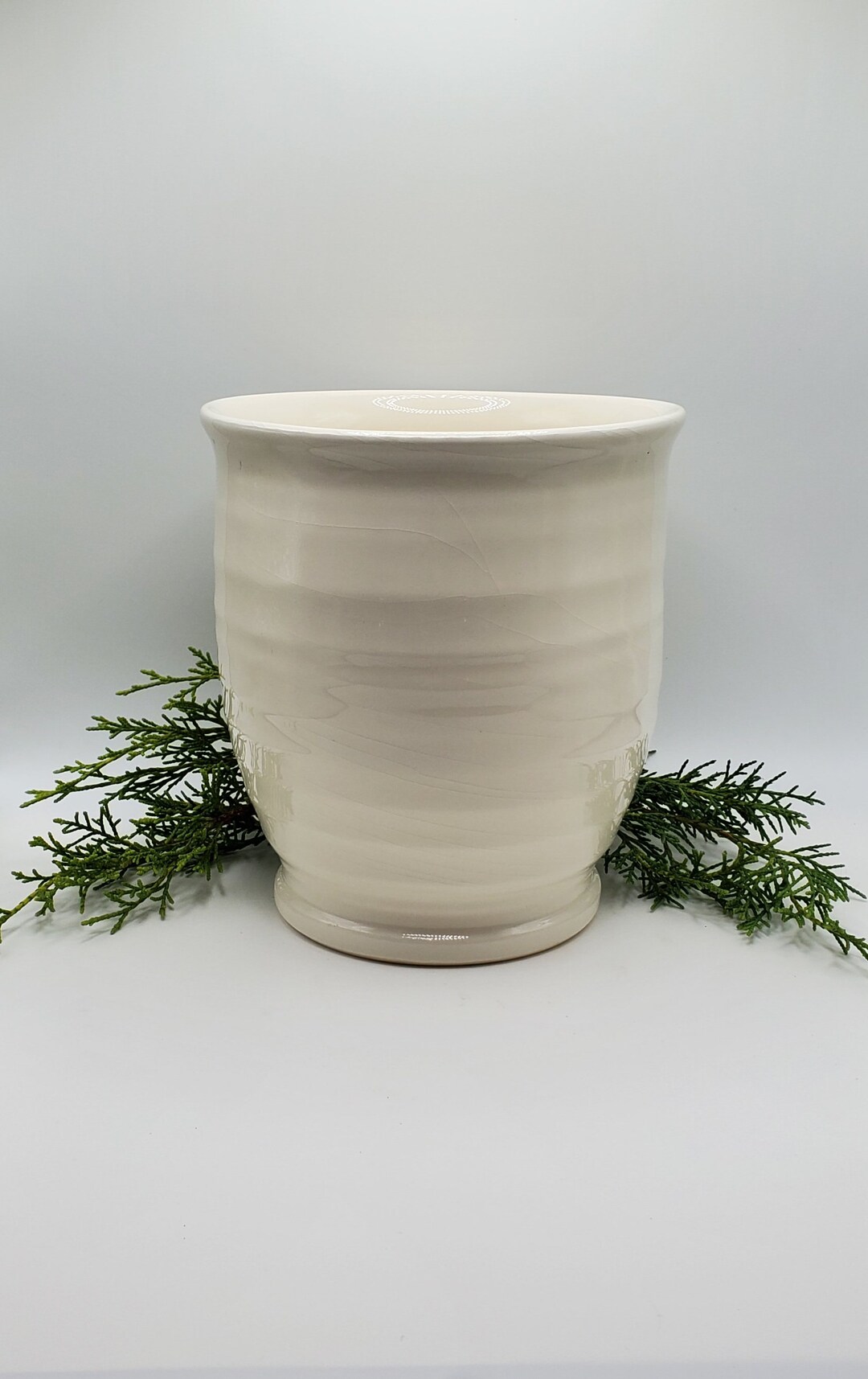 White Pottery Cache Pot Ceramic Cache Pot Portuguese - Etsy