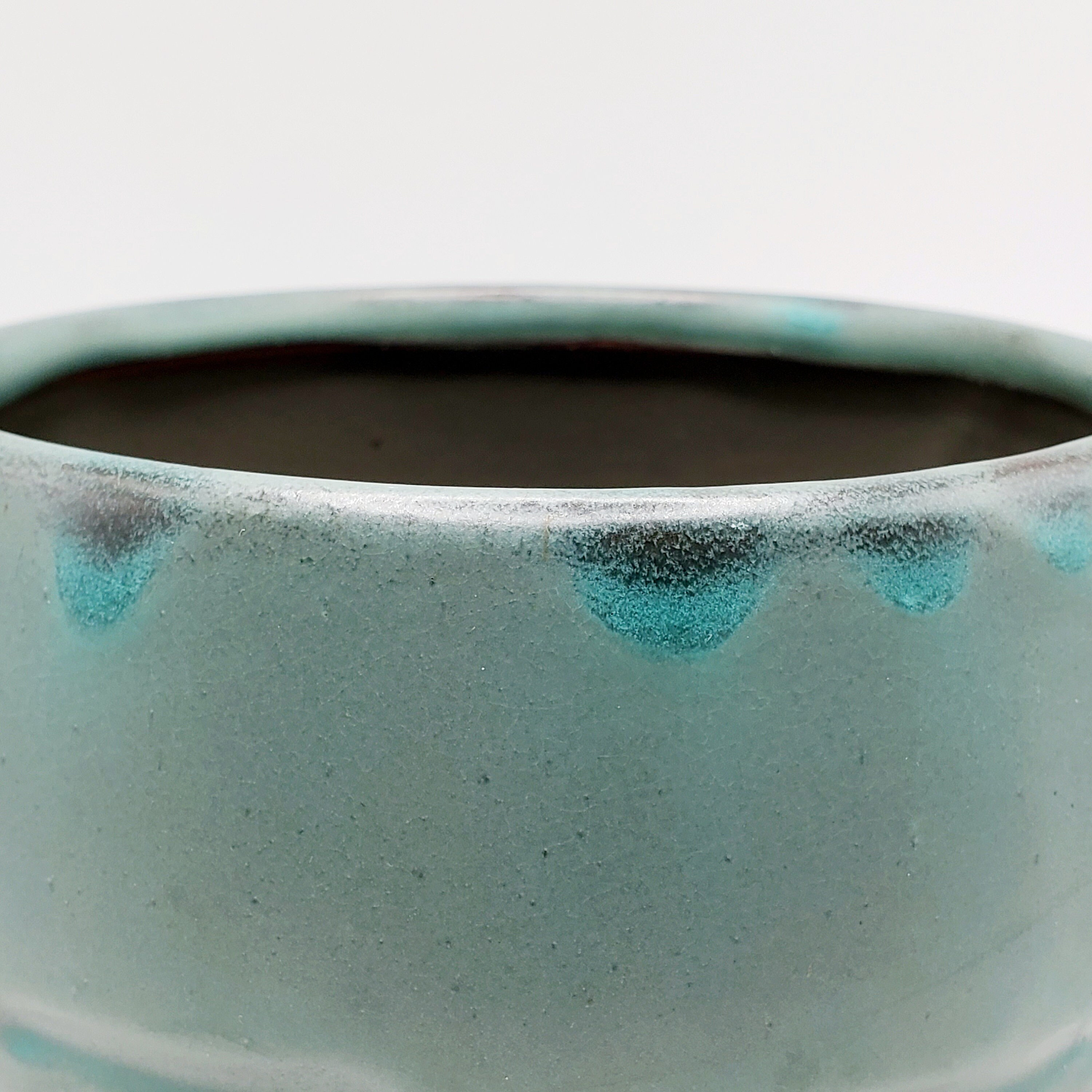 Teal Cache Pot Blue-green Pottery Cache Pot Houseplant Container - Etsy