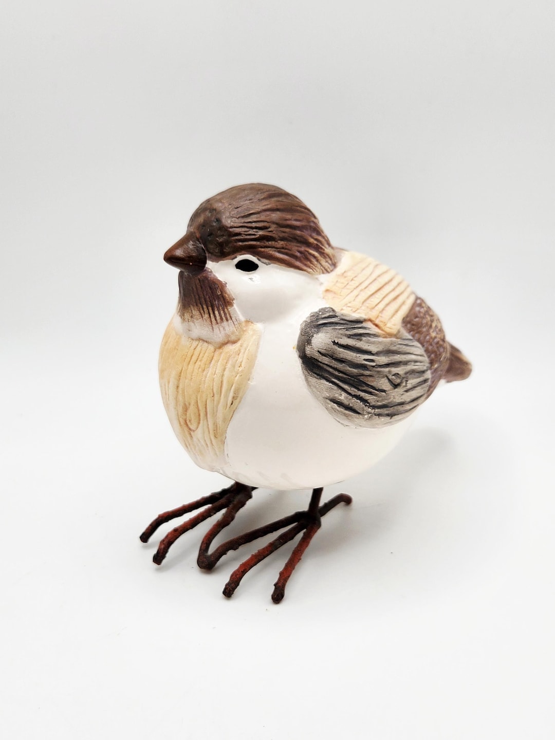Bobbing Porcelain Chickadee - Vintage Bird Figurine - Porcelain ...