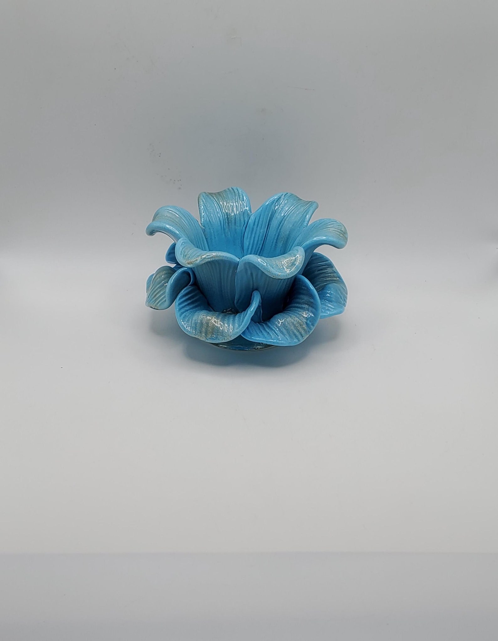 Art Glass Vase Artist Carole Stupell Vase Vintage Glass Flower Vintage ...
