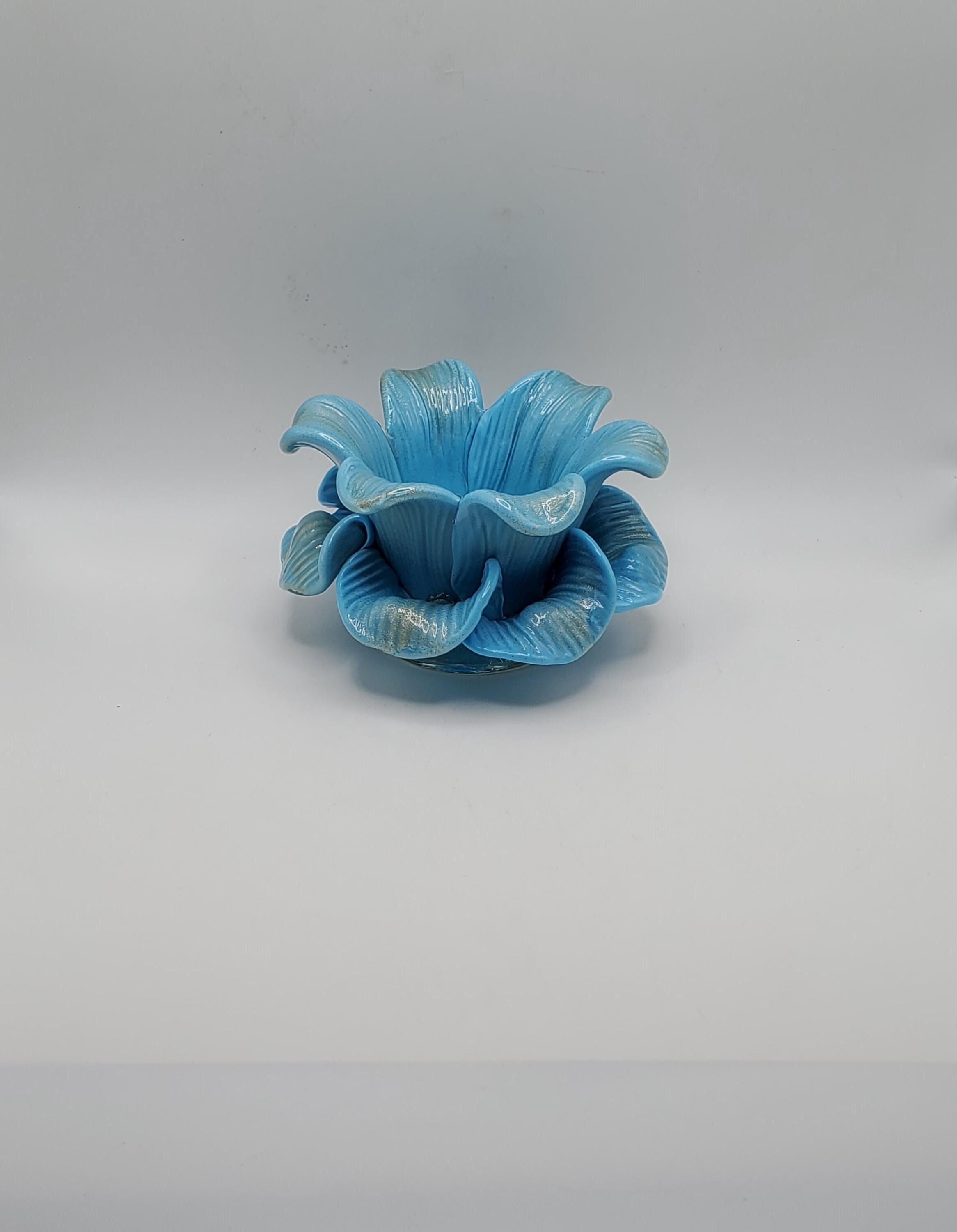Art Glass Vase Artist Carole Stupell Vase Vintage Glass Flower Vintage ...