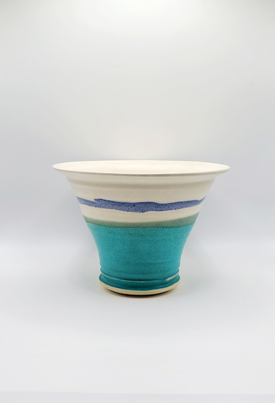 Brian Bachman Pottery - Ocean Pottery Cache Pot - Studio Art Pottery ...