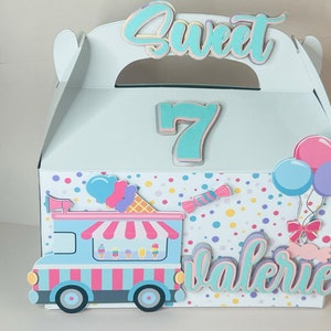 Gable Box/ice Cream Gable Box/ Cajitas De Dulces - Etsy
