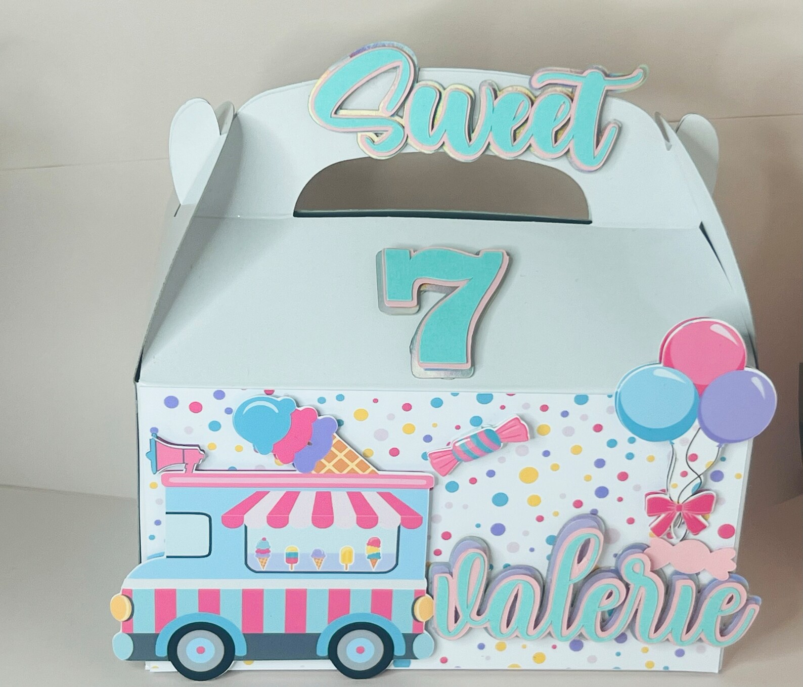 Ice Cream Gable Box - Etsy