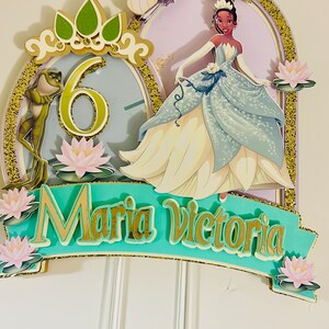 Cake Topper Tianna / Princess Cake Topper/ the Frog and the Princess ...