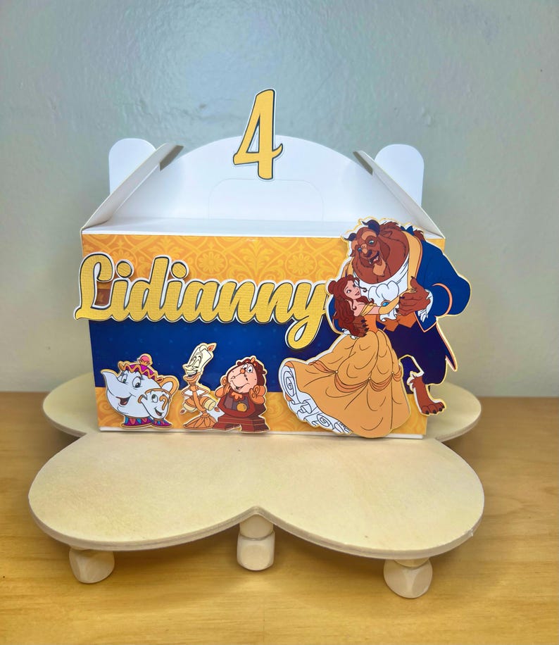 Gable Box/ the Beauty and the Beast Gable Box/ Cajitas De Dulces - Etsy