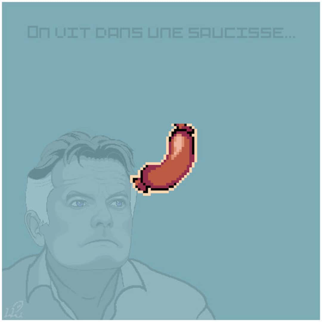 Sausage Animated Emote Pixelart Streaming Twitch Discord Kick - Etsy