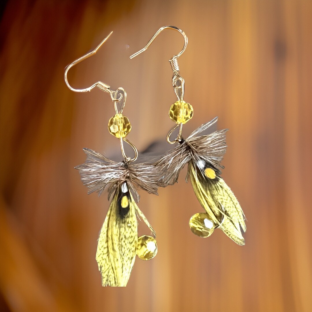 Hand Tied Fly Fishing Earrings-huge Selection-a Hornberg Streamer Fly ...