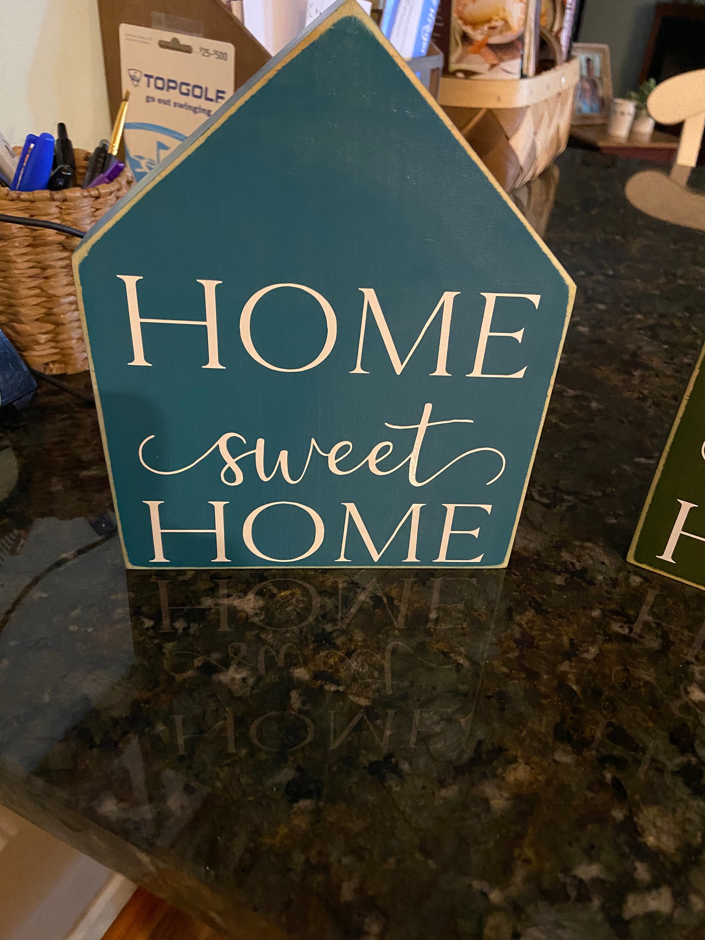 Wooden Block House home Sweet Home. Farmhouse Decor - Etsy