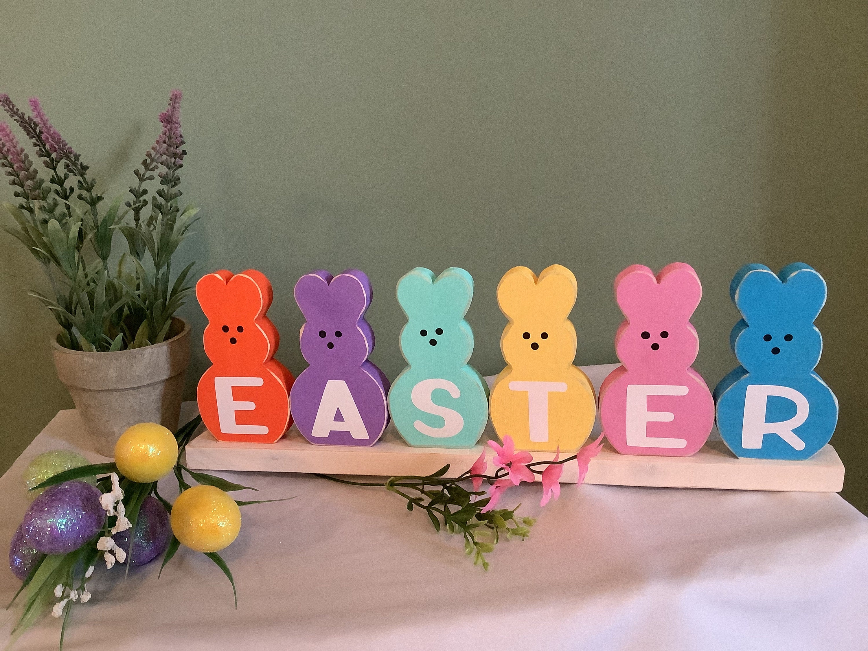 Wooden Peeps Easter Sign, Wooden Peeps, Easter Peeps, Peeps - Etsy