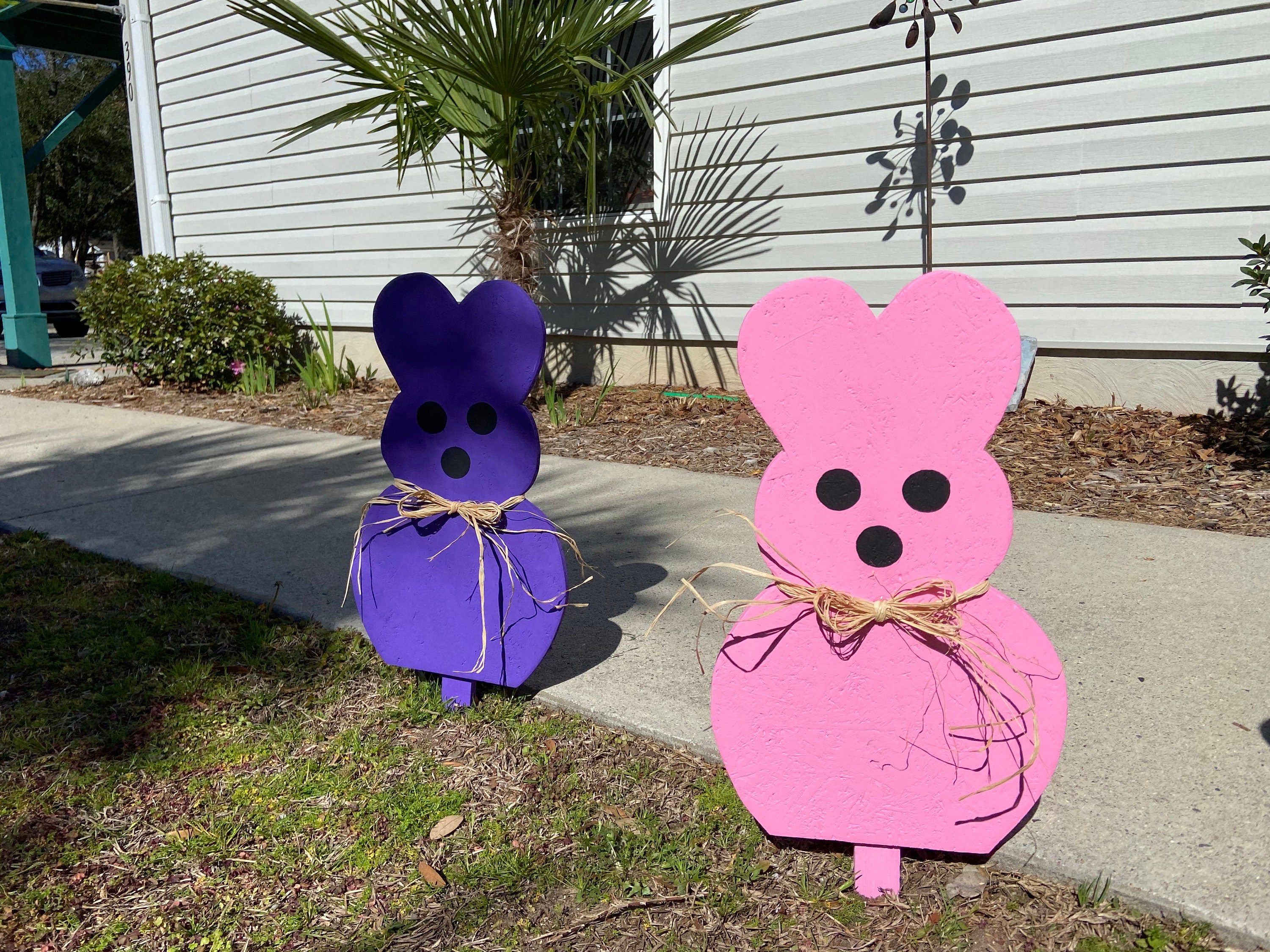 Outdoor Wooden Easter Peeps Wooden Peeps Peeps - Etsy