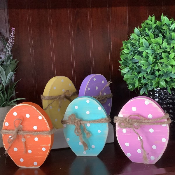 Wooden Easter Eggs - Etsy