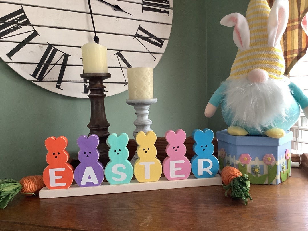 Wooden Peeps Easter Sign, Wooden Peeps, Easter Peeps, Peeps, Wooden ...