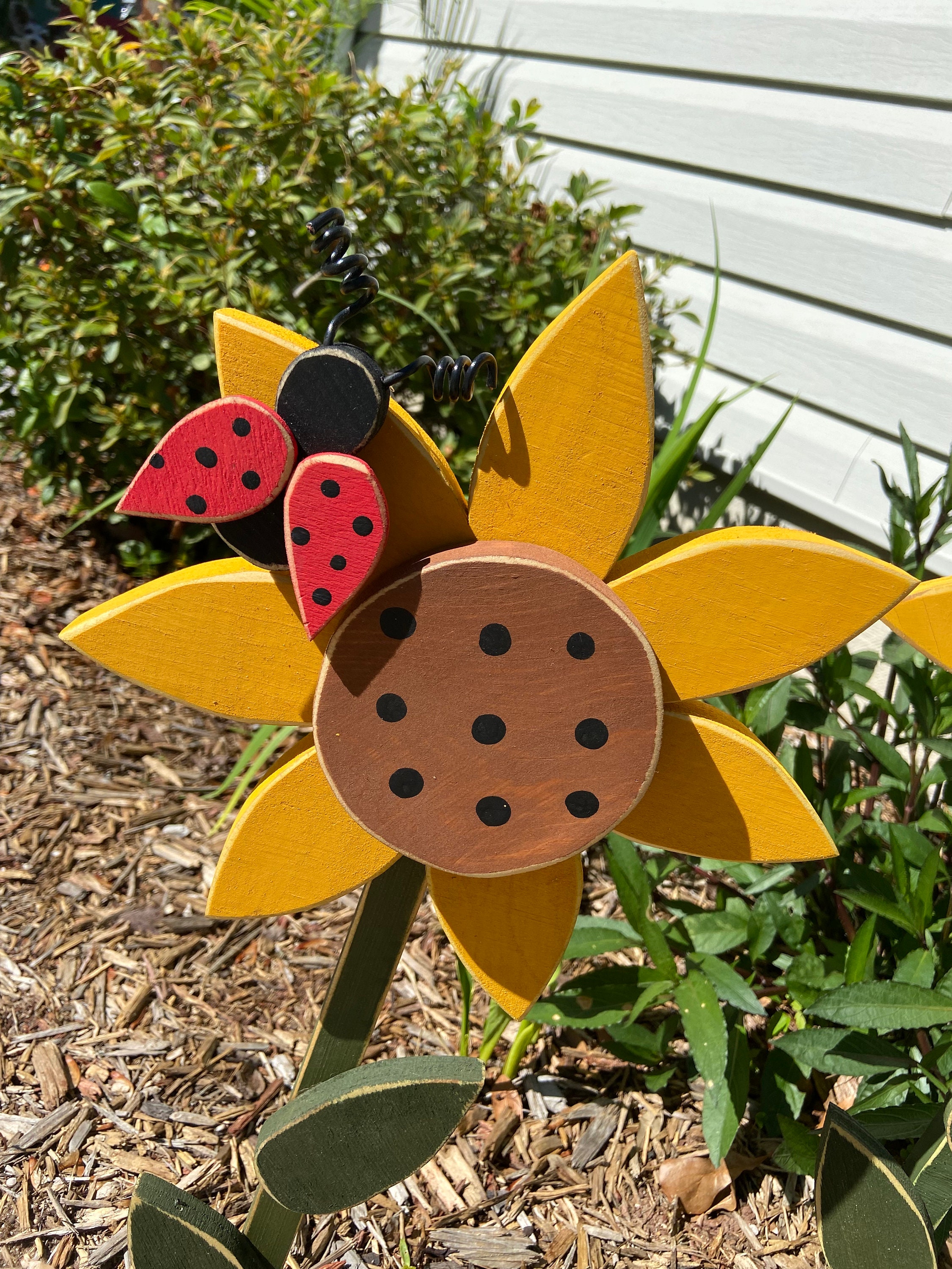 Wooden Sunflowers - Etsy