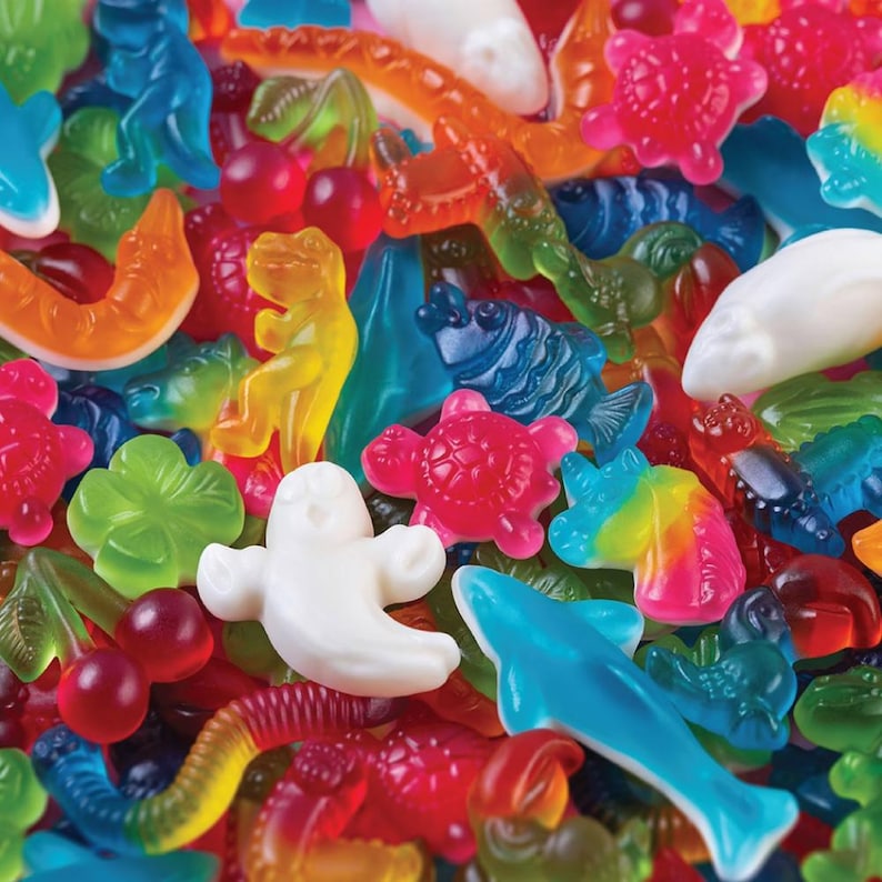 Fruity Gummy Candy Mix – Fun Shapes for Party Pack - Etsy