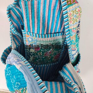 Cotton Quilt Patchwork Backpack Cotton Indian Laptop Bag Hand Bohemian ...