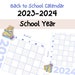 2023 2024 Printable School Calendar - Etsy