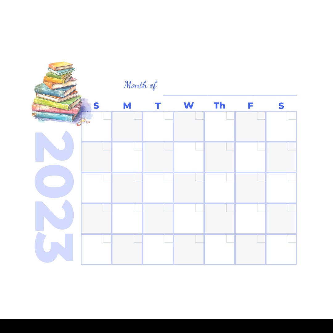 2023 2024 Printable School Calendar - Etsy