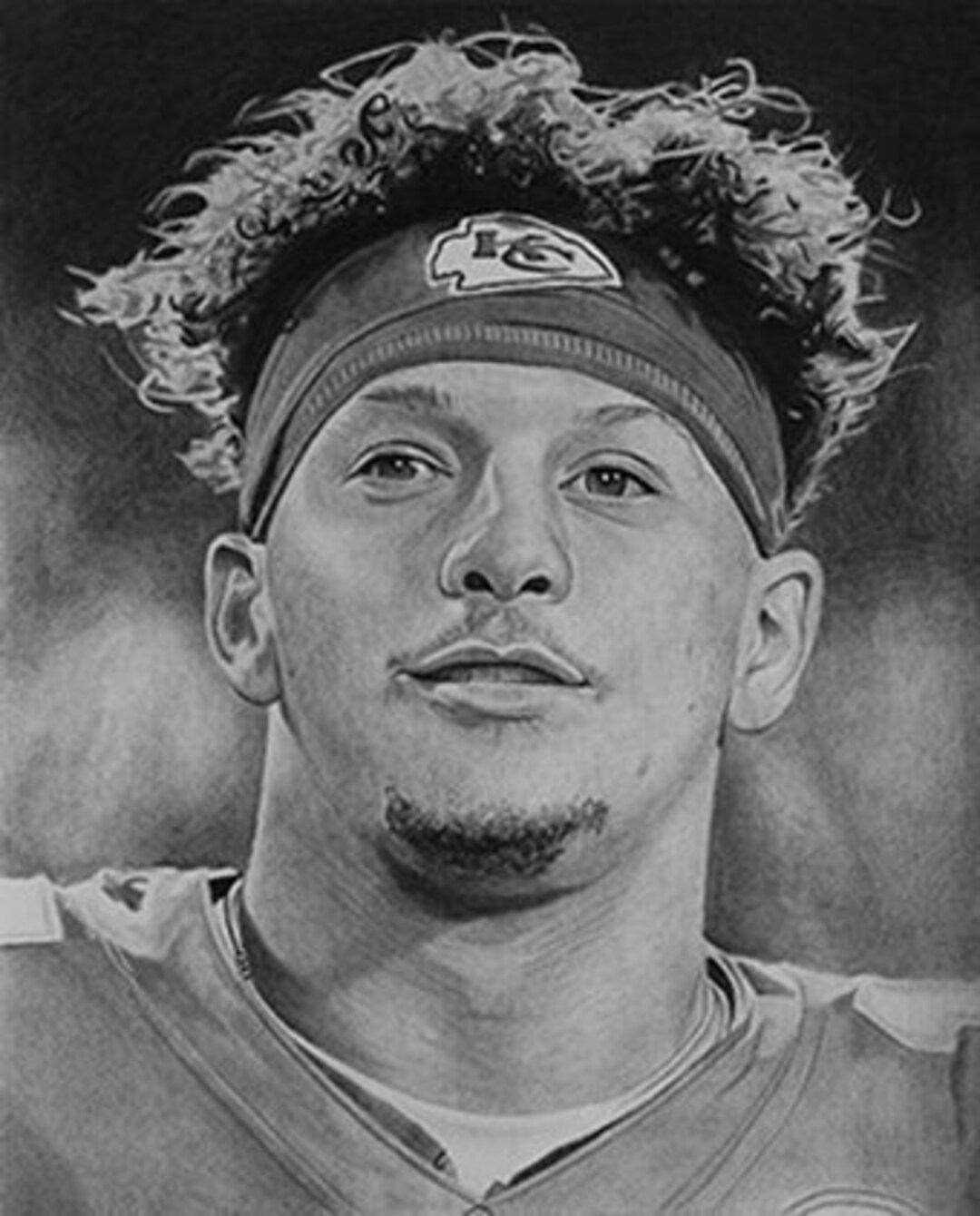 Patrick Mahomes Charcoal Art Print - Etsy