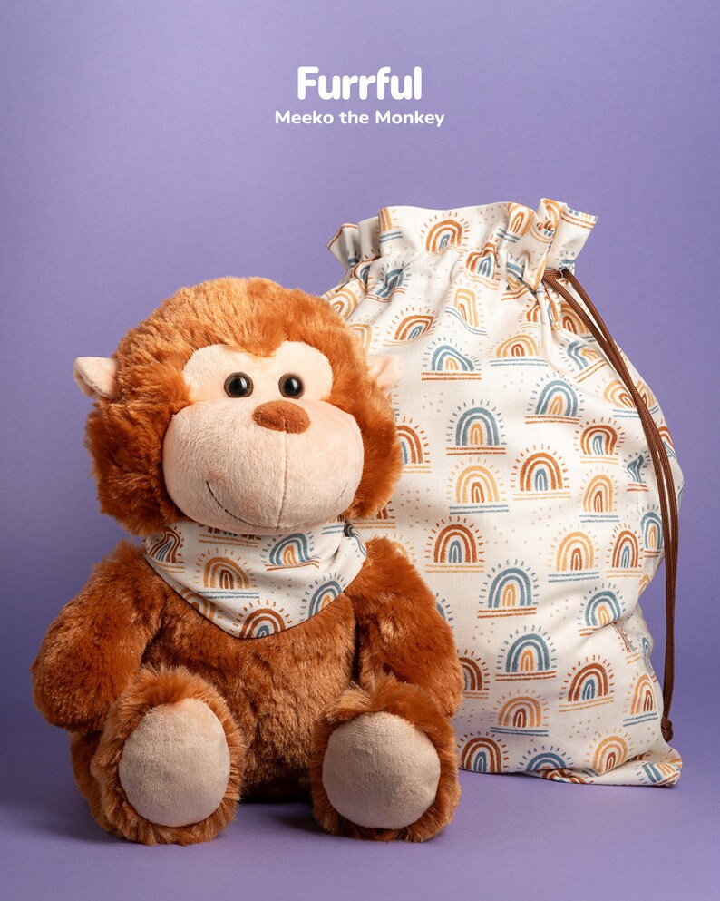 Monkey Stuffed Animal Plush Gift Package, Monkey Gift, Birthday Gift ...