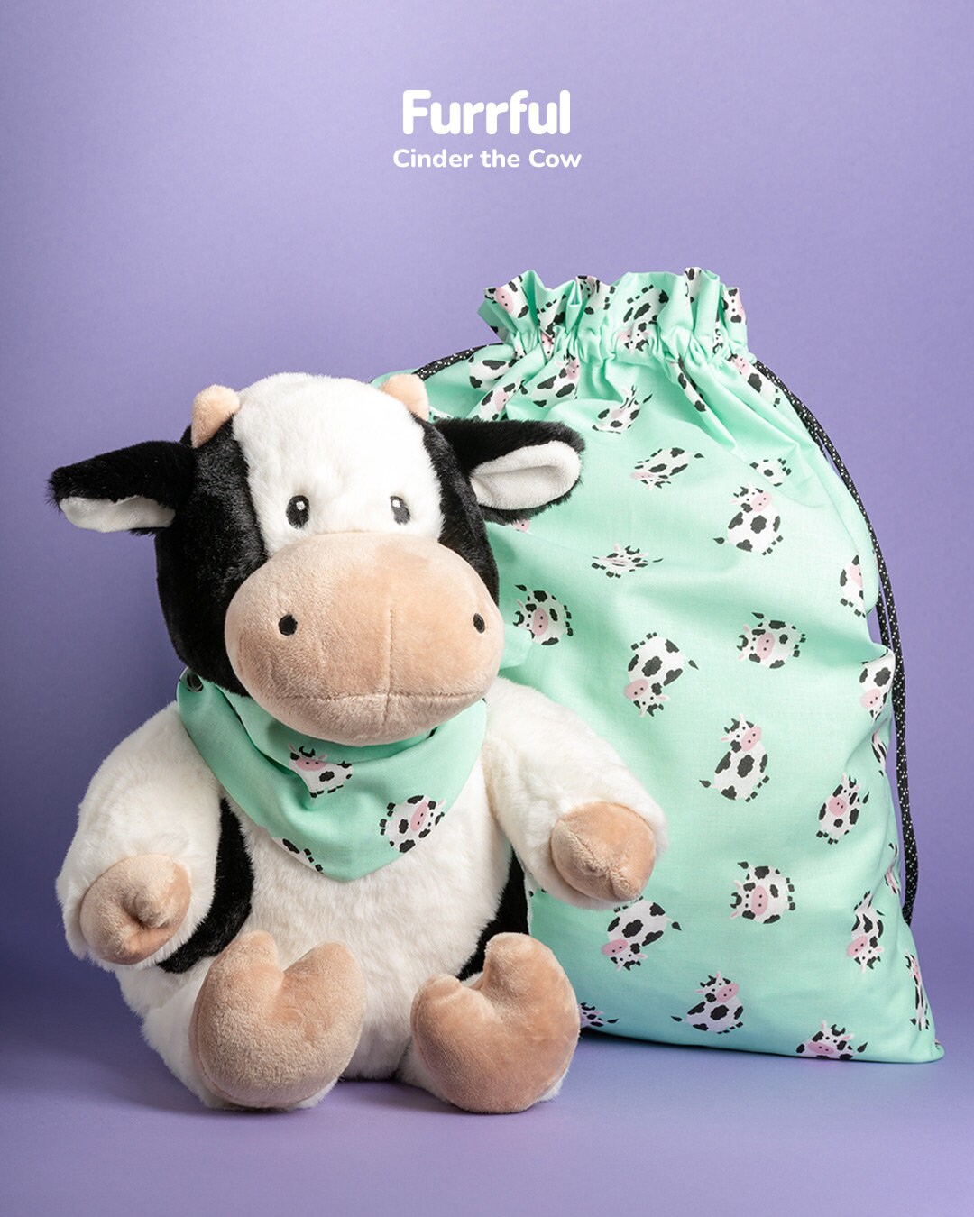 Cow Stuffed Animal Plush Care Package, Gift Bag, Birthday, Anniversary ...