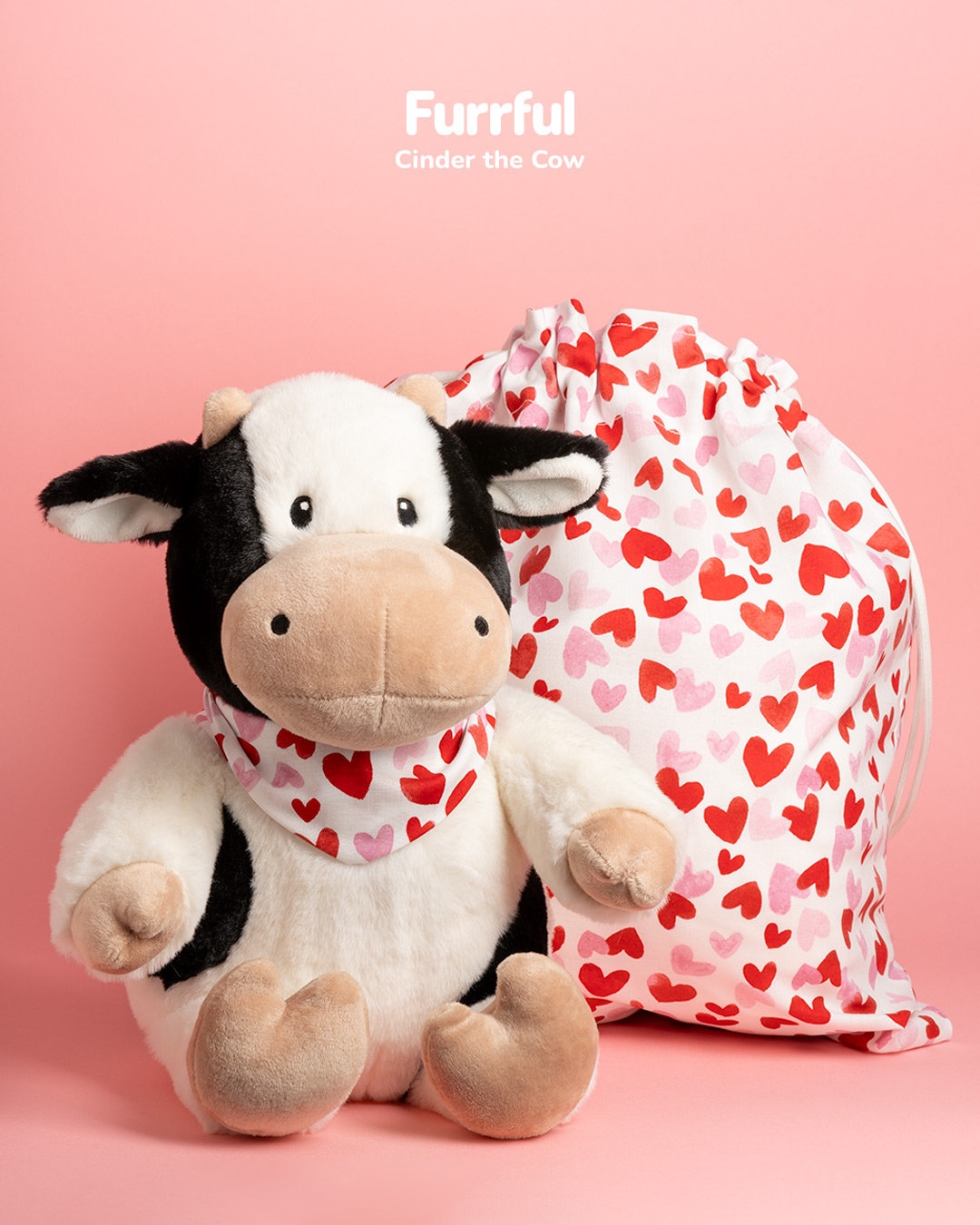 Valentines Day Cow Stuffed Animal Plush Gift Package, Gift Box ...