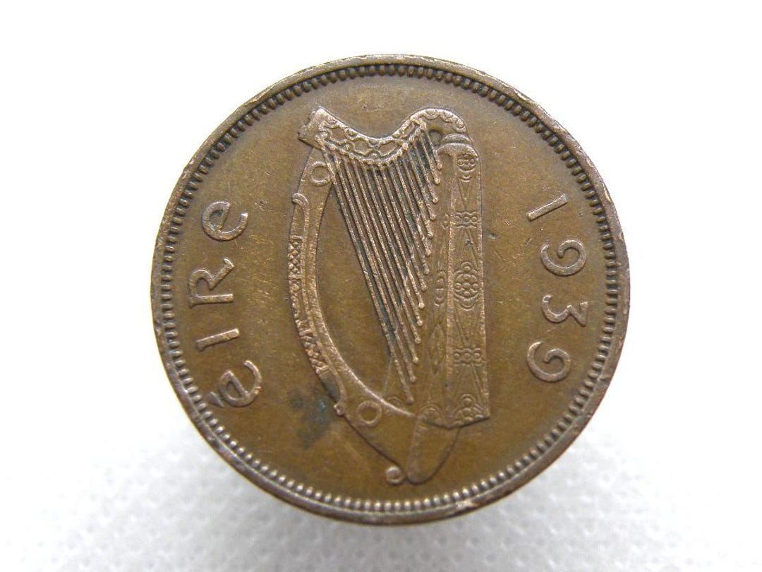 1939 IRELAND / EIRE HALFPENNY Coin - Bronze 1/2d Coin. Pig & Piglets ...