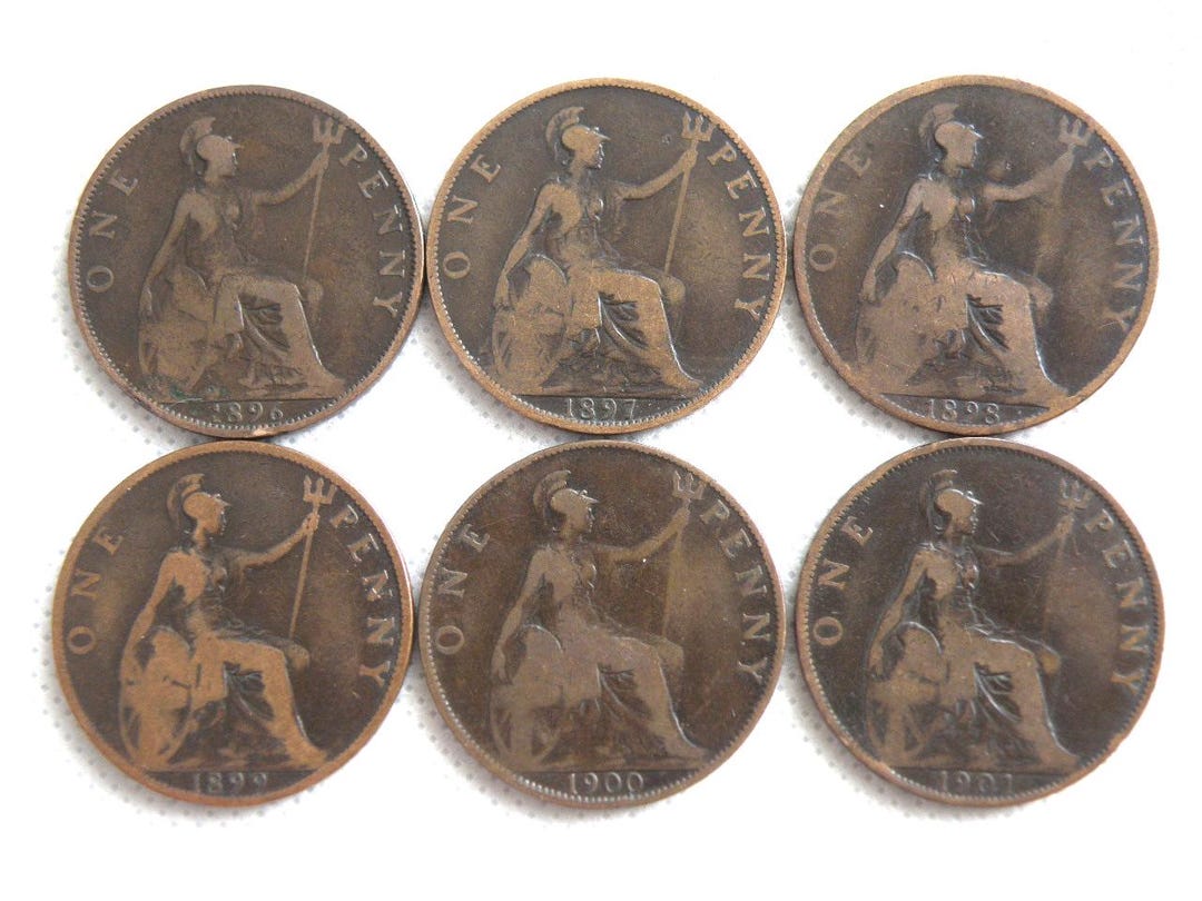 VICTORIAN PENNY COINS - 1896 to 1901 - Queen Victoria's Last Years ...