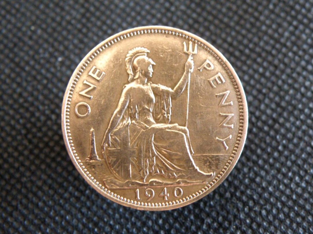 85th BIRTHDAY COIN - 1940 British PENNY Coin - King George V.I ...