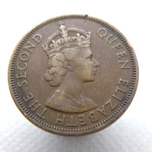 CYPRUS 1955 BRONZE COIN - 5 Mils Coin - Bronze Age Man Design - Genuine ...