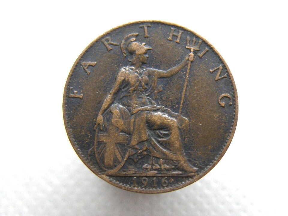 WORLD WAR I FARTHINGS Genuine Original British Farthing - Etsy
