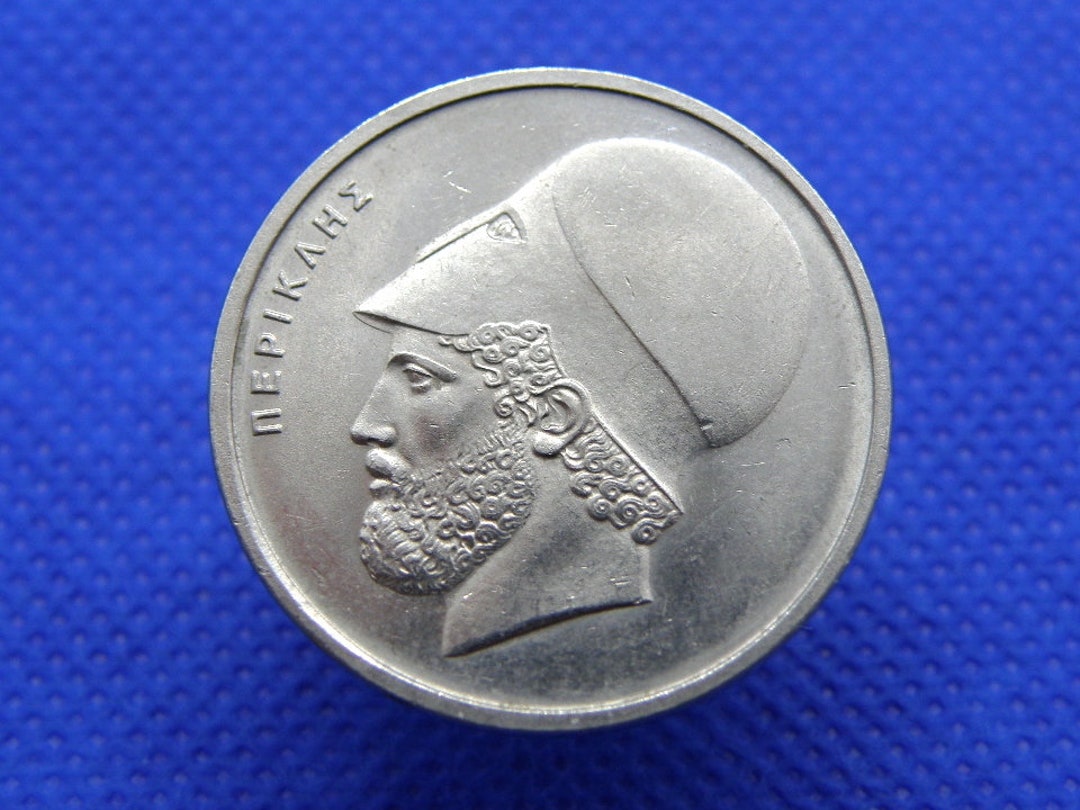 1978 GREECE COIN - 20 DRACHMAI - Parthenon/ Pericles Design - Genuine ...