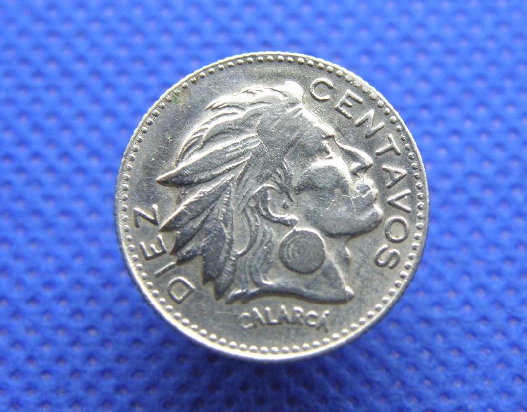 COLOMBIA 1959 COIN - 10 Cents - Chief Calarca - Colombia Arms - Good ...