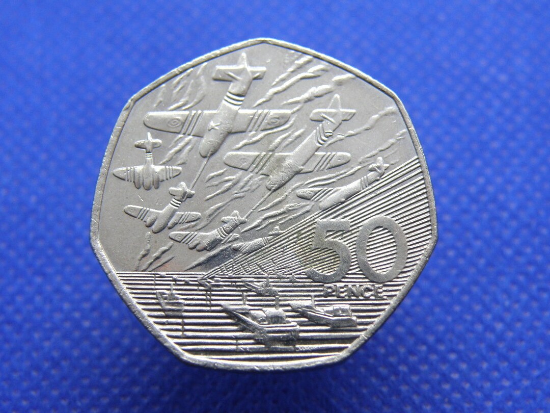 1994 D-DAY FIFTY PENCE Coin Commemorative World War 2 Normandy Landings ...