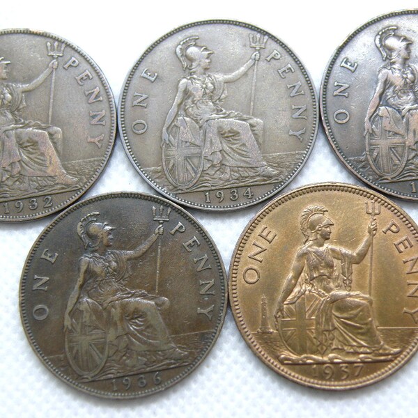 British Large Penny - Etsy