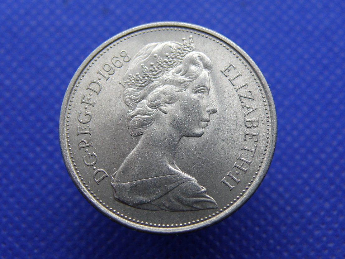 1968 TEN PENCE Coin 55th Birthday Coin British 10p Coin. - Etsy