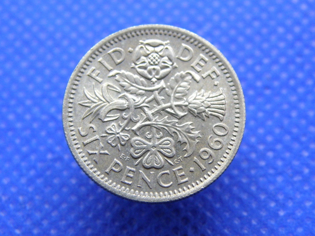Born 1960? 65th BIRTHDAY SIXPENCE COIN - Genuine British 6d Coin ...